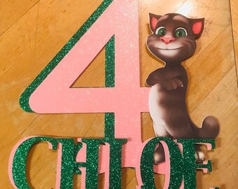Talking Tom Cake Topper - Etsy