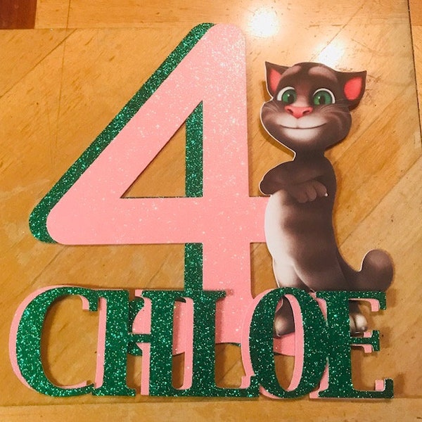 Talking Tom Cake Topper - Etsy