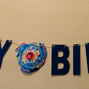 Beyblade Burst Happy Birthday Spinner Banner | Etsy