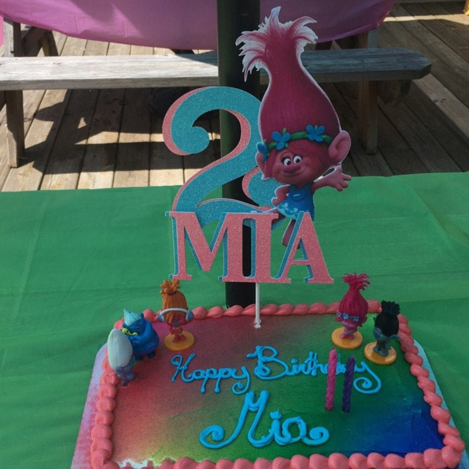 Trolls/poppy Personalized Cake Topper - Etsy