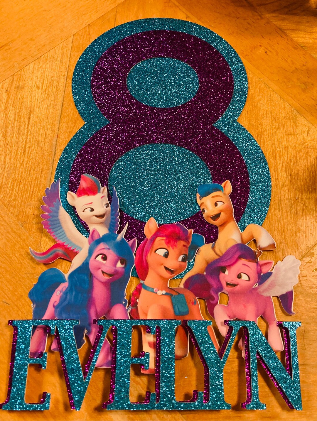 My Little Pony Personalized Cake Topper - Etsy
