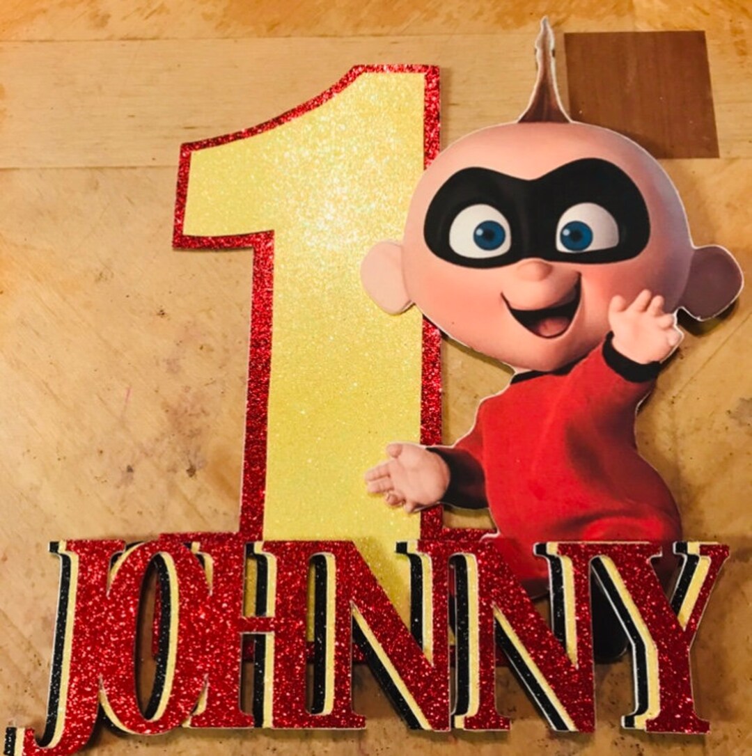 Incredibles/jack Jack Personalized Cake Topper - Etsy