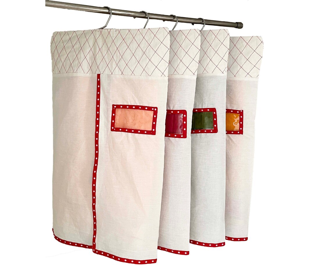 Clarkia Hanging Cotton Saree Cover Bags of 28 X 18 Inch for - Etsy