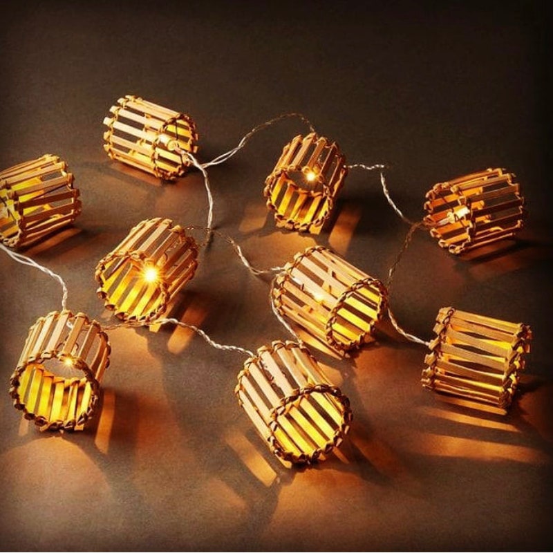 Bamboo Paper Lantern - Etsy
