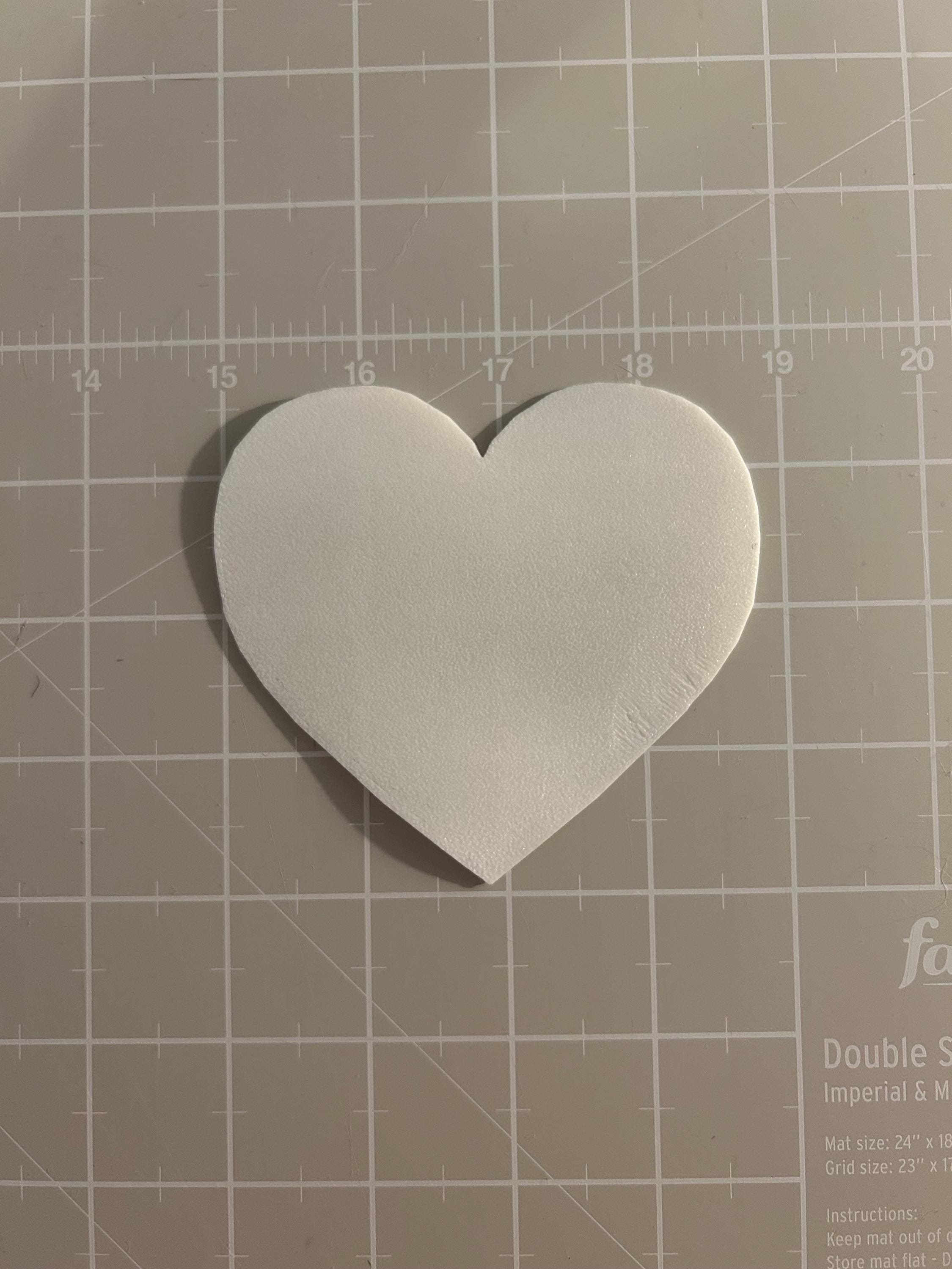 3D Printed Heart Template - Etsy