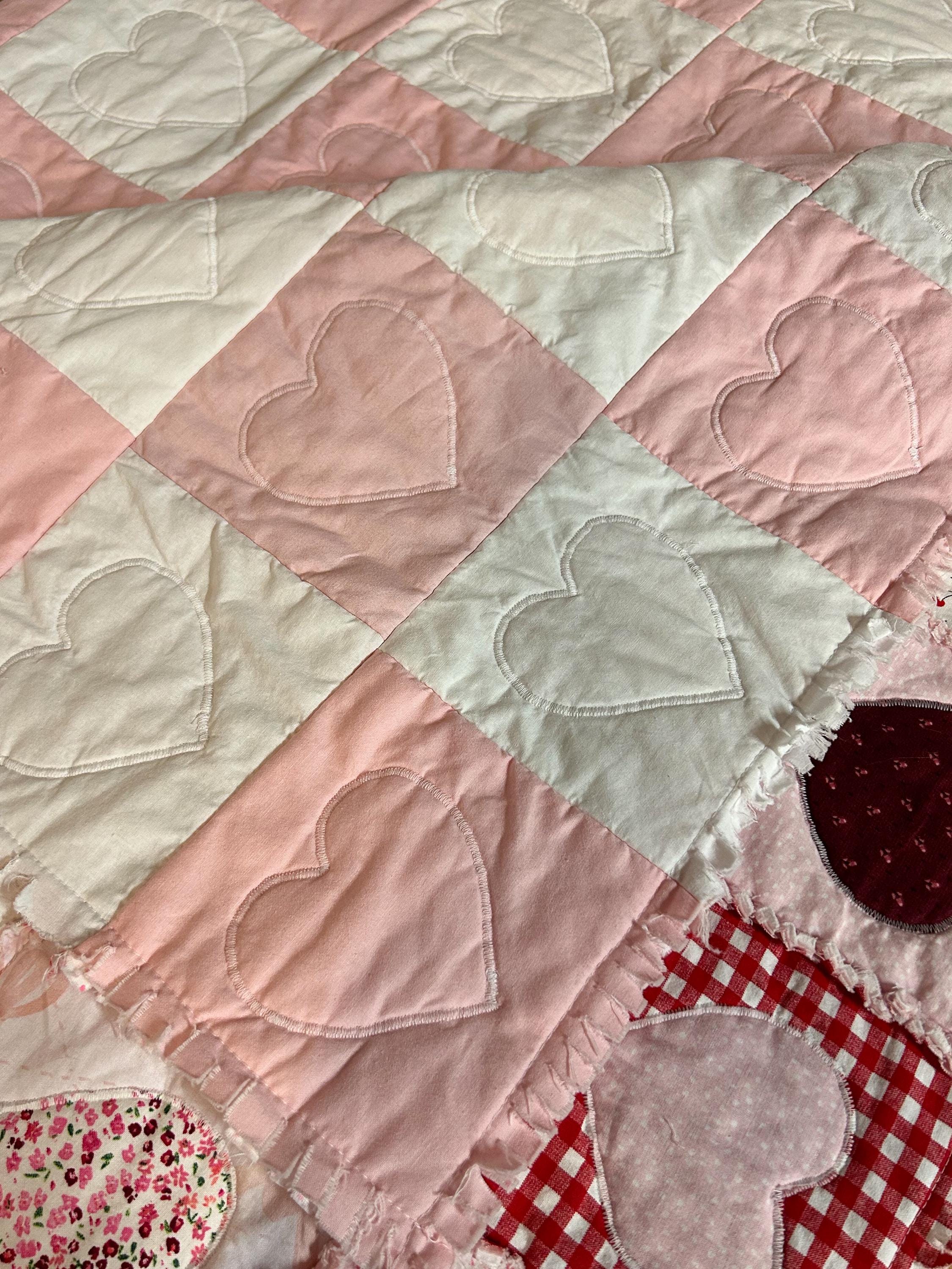 Heart Rag Quilt - Etsy