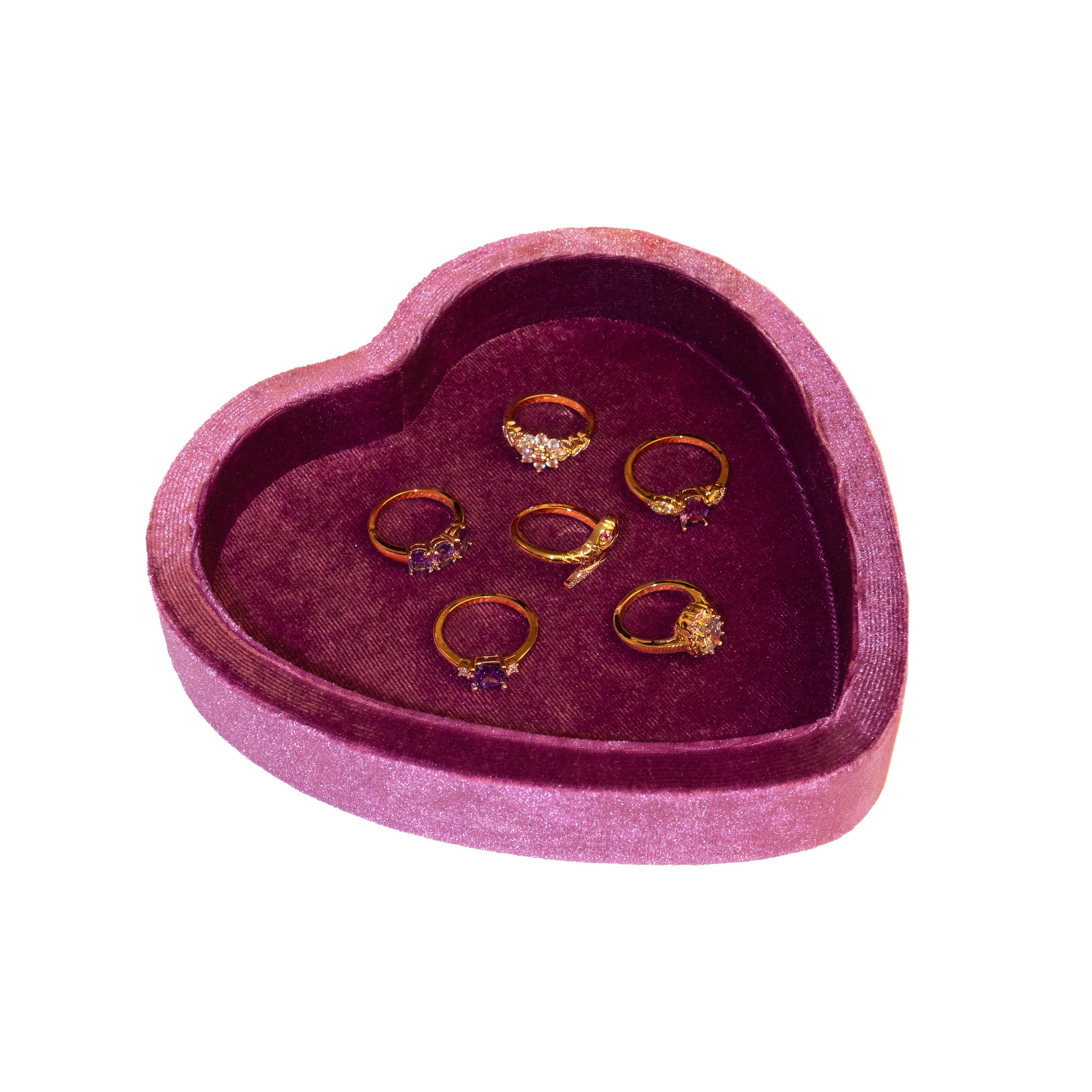 Pink Heart Velvet Display - Etsy