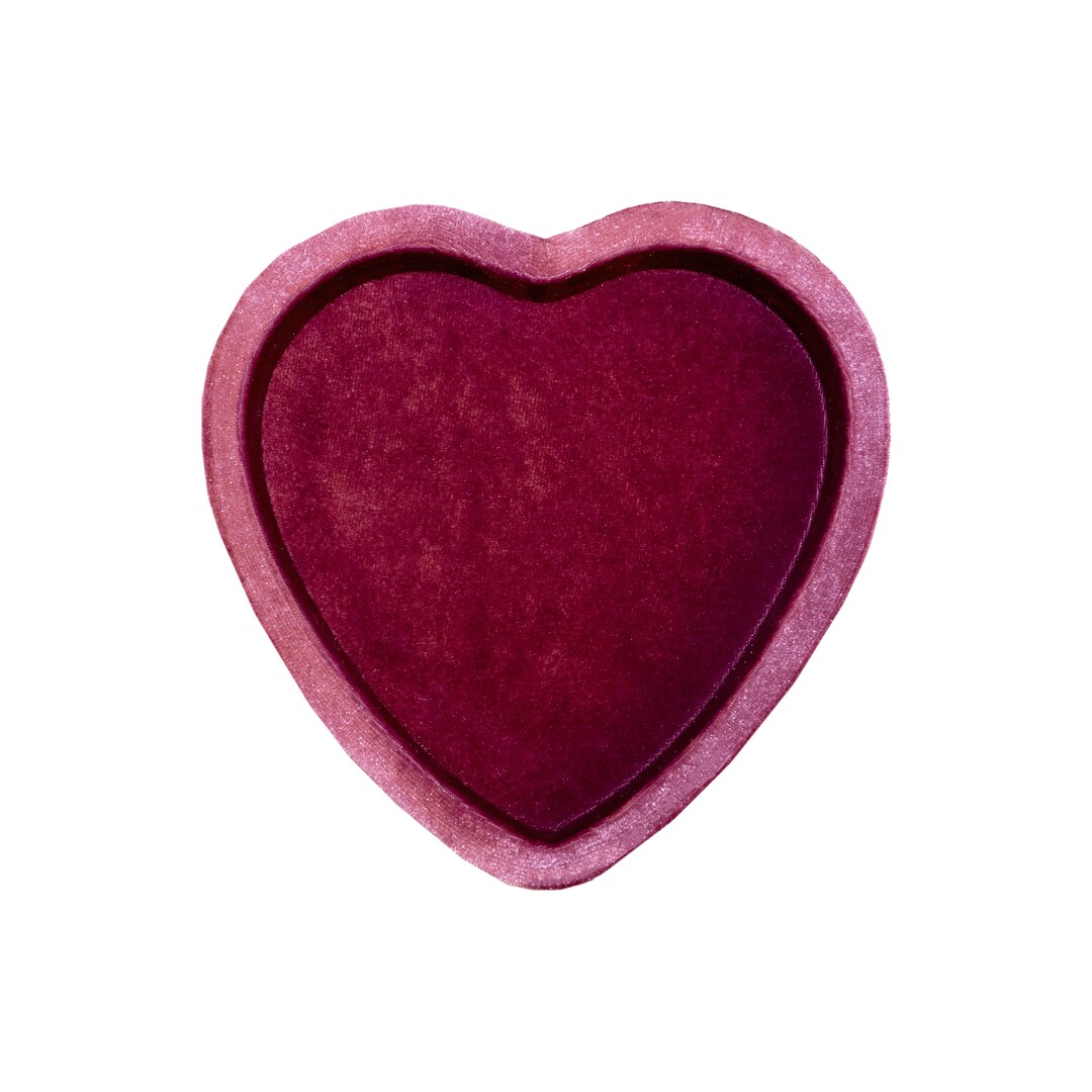 Pink Heart Velvet Display - Etsy