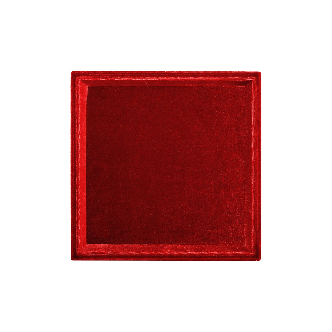 Red Square Velvet Display - Etsy