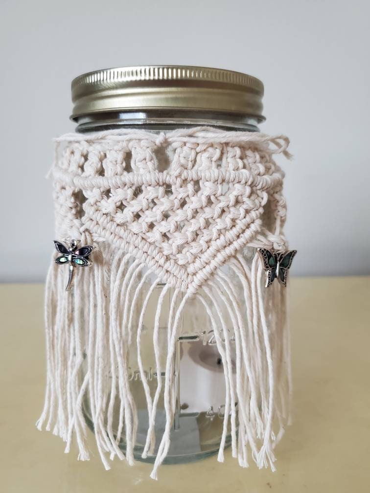 Macrame Jar Skirt Cover, Macrame Vase, Macrame Lanterns, Wedding Decor ...