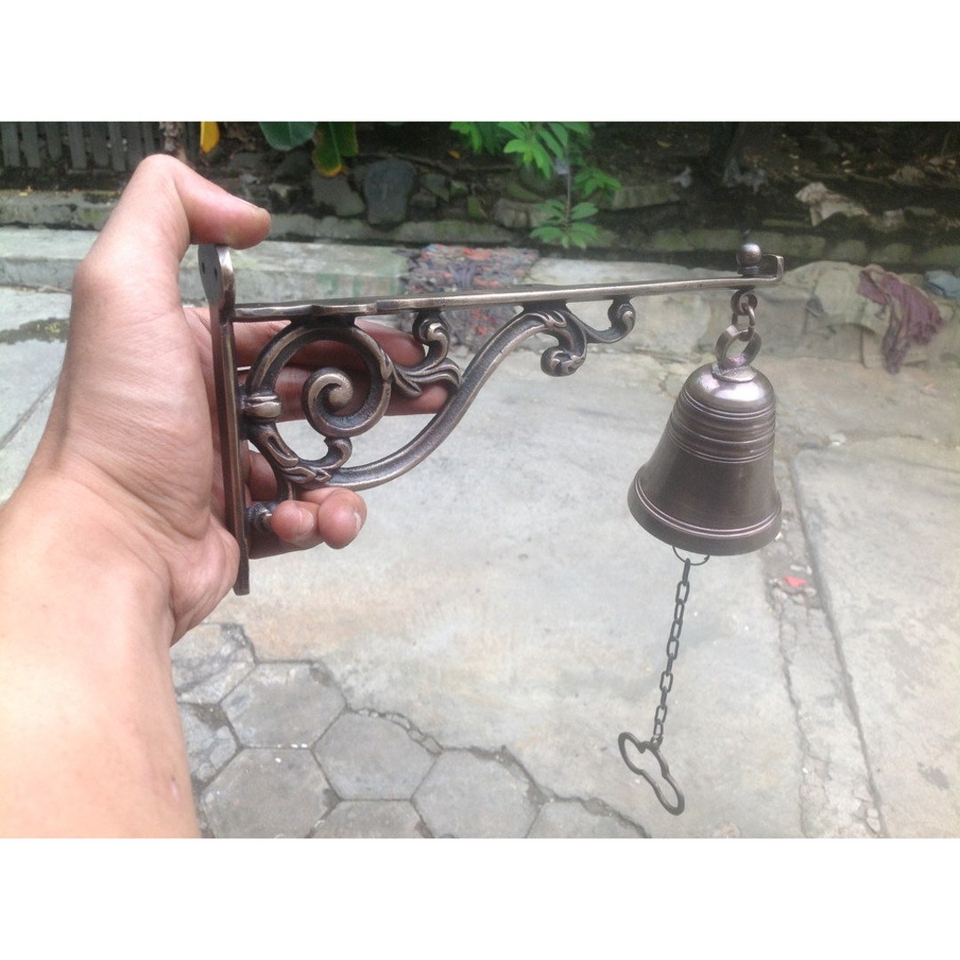 Solid Brass Vintage Fine Door Bell, Front Door Bell, Door Hanging Bell ...