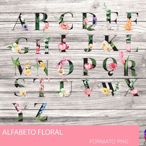 FLORAL ALPHABET - Etsy