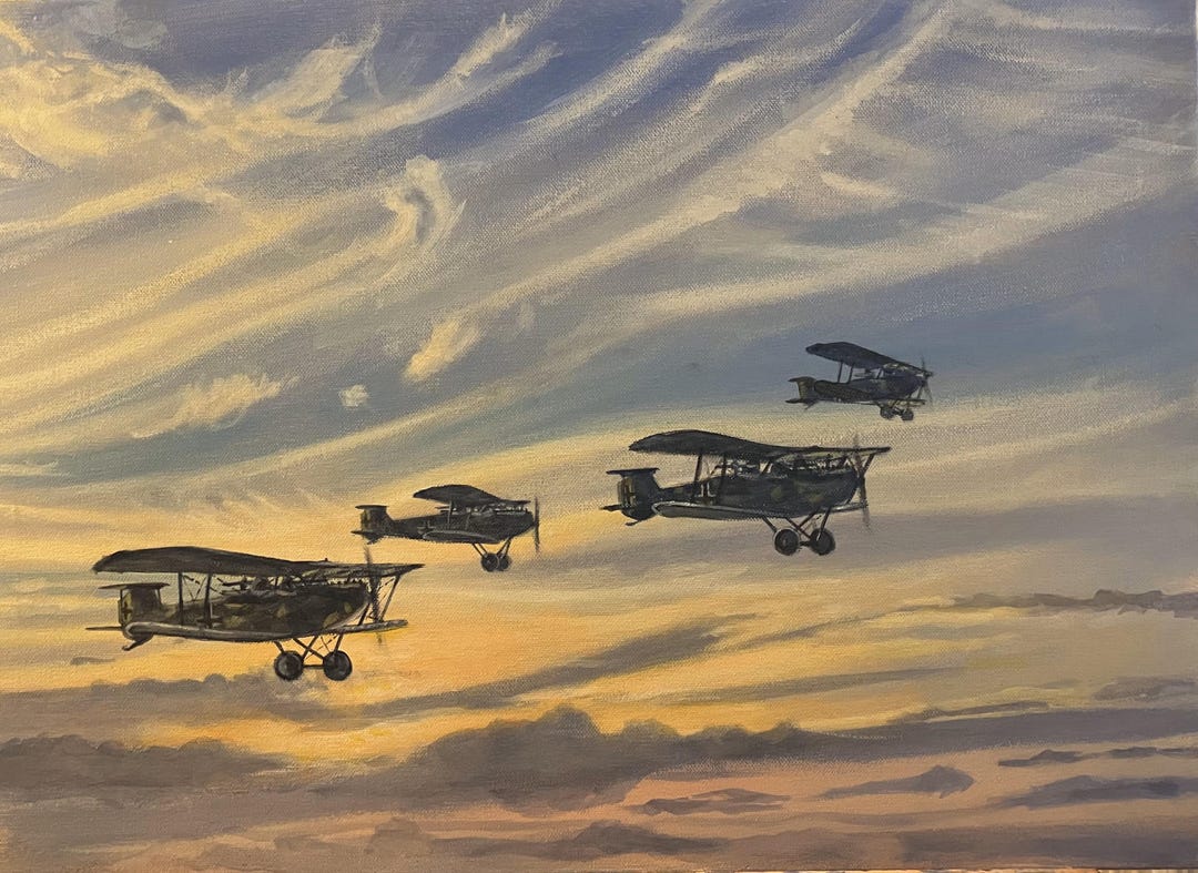 Hannover Cl III. WW1. Classic Aircraft. Aviation Art. Original Painting ...