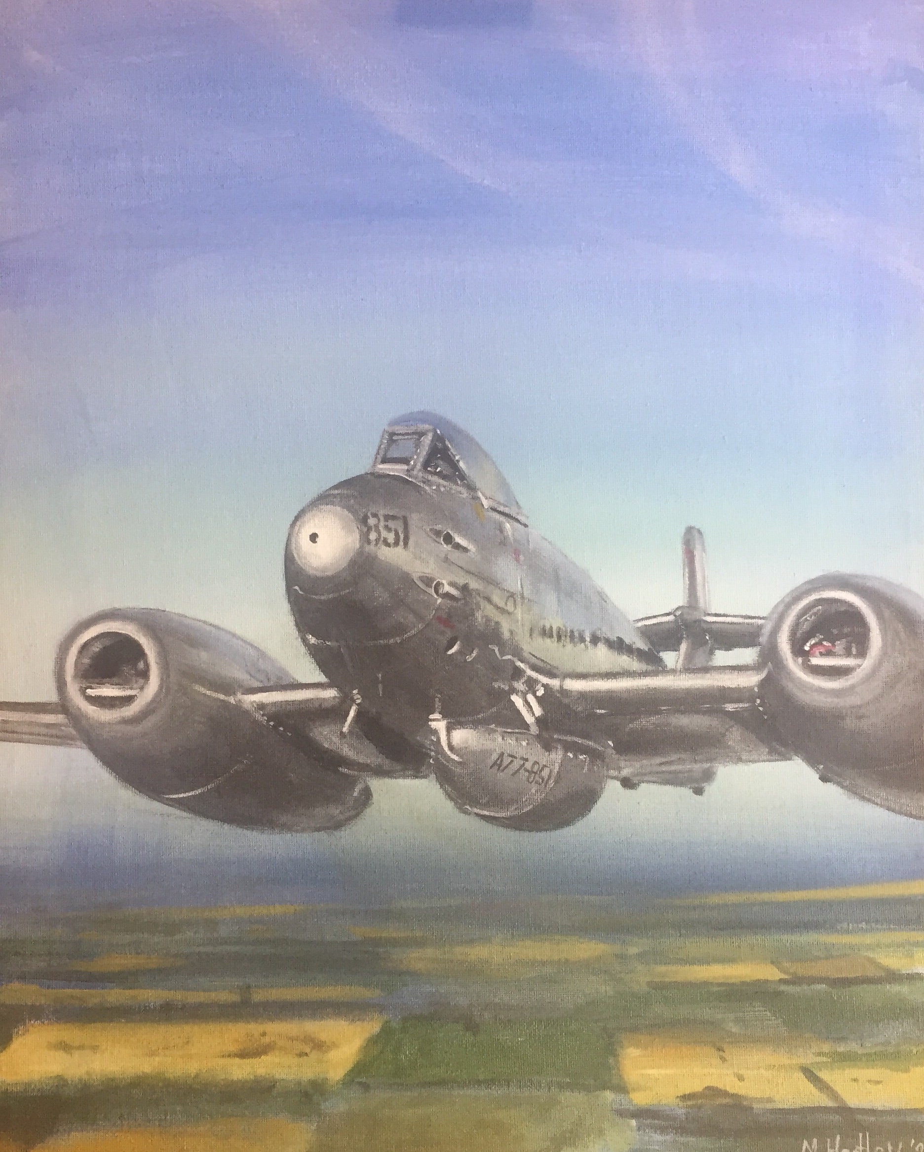 Gloster Meteor. Classic Jets. Aviation Art. Original Painting. - Etsy