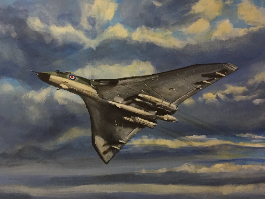 Avro Vulcan. Original Painting. RAF. Classic British Aircraft. Cold War ...