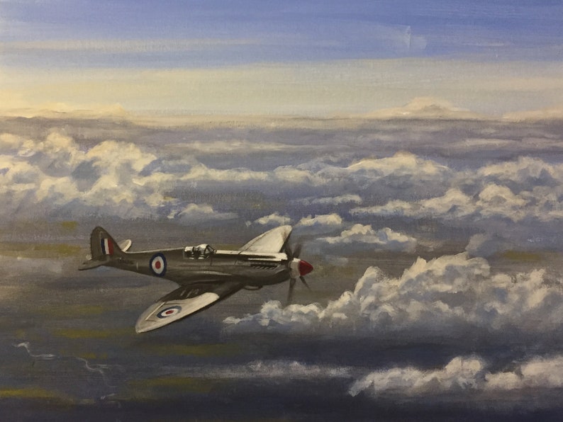 Spitfire Mk XIX. Classic Planes. Original Painting. Aviation Art. - Etsy