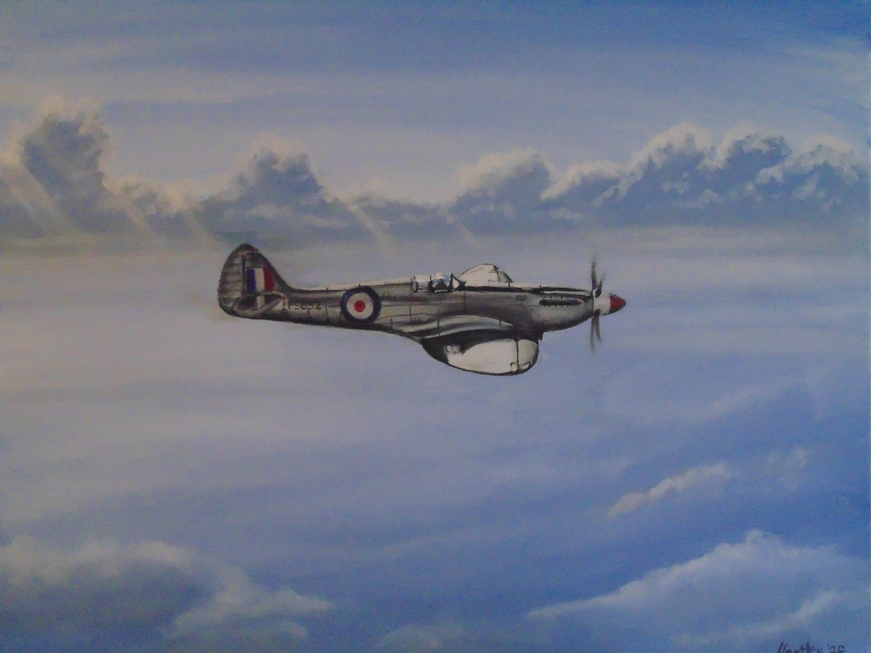 Spitfire. Original Painting. Aviation Art. Aircraft. WW 2. - Etsy
