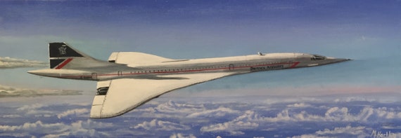 Concorde. Aviation. Airliners. British. Aviation Art. Original | Etsy