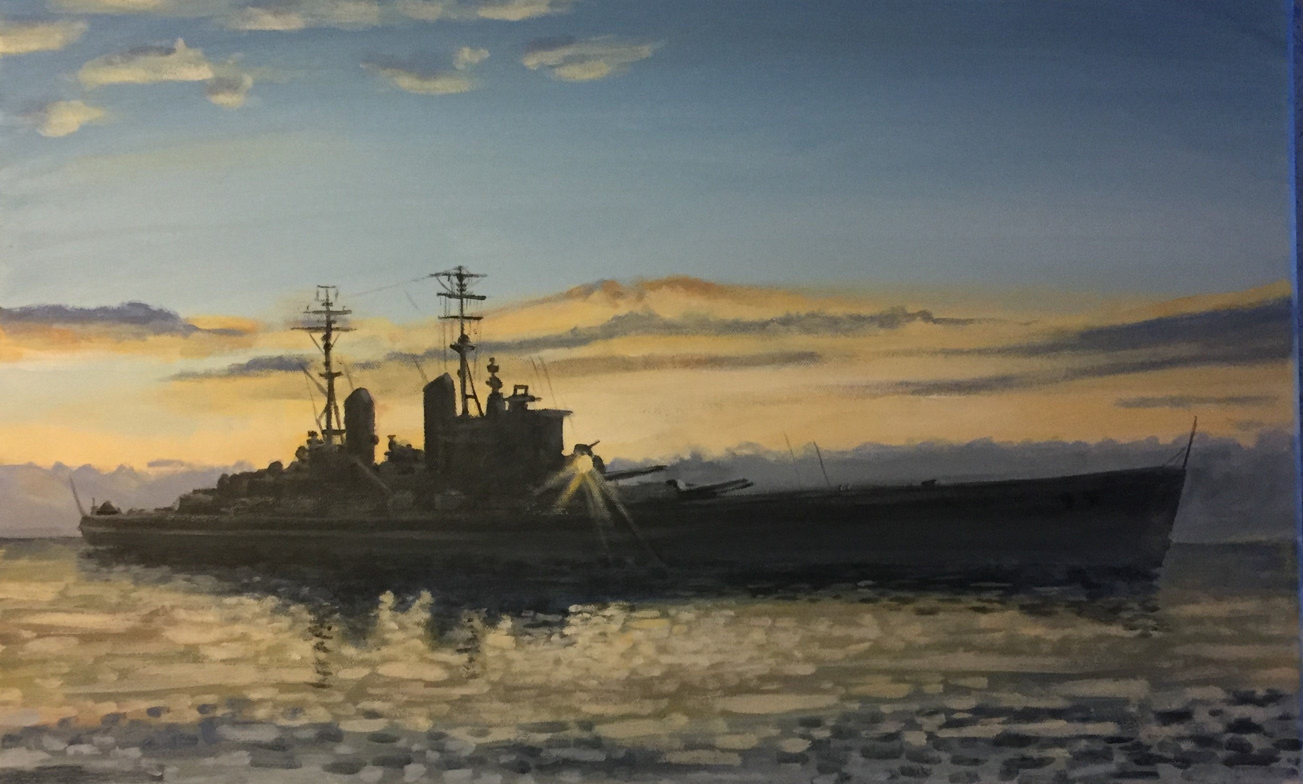 Hms Vanguard Painting