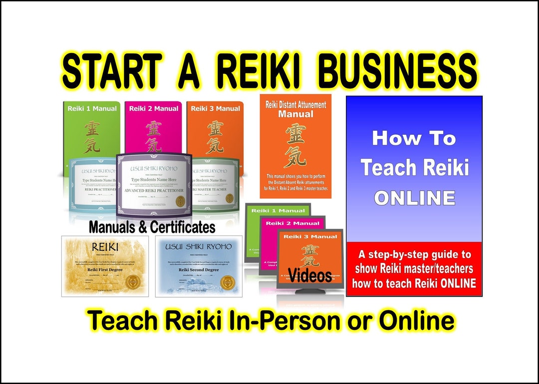 Complete Reiki Business Kit for TEACHING Reiki Online and In-person ...