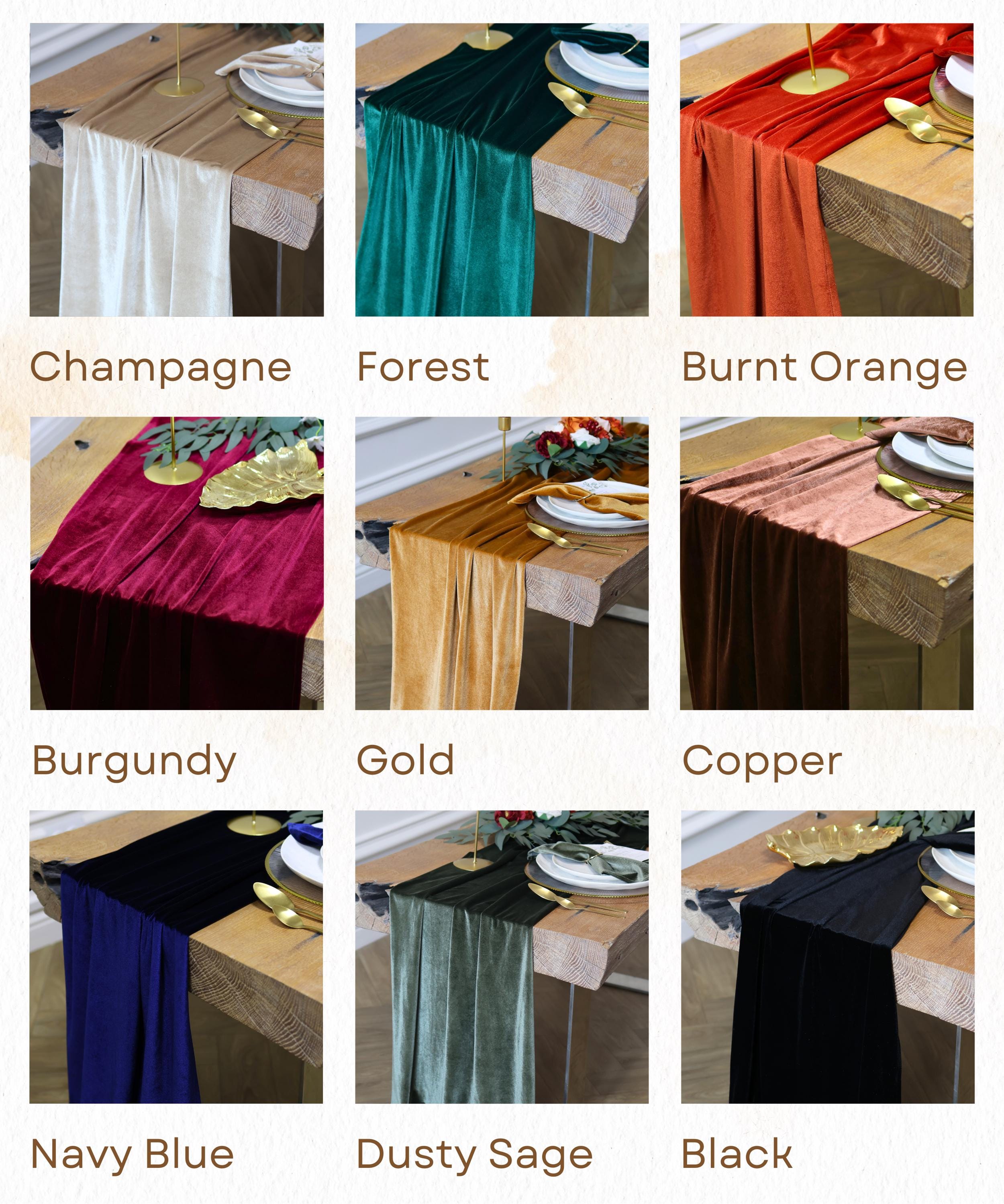 Black Velvet Table Runner, Black Velvet Runner, Bulk Wedding Table ...