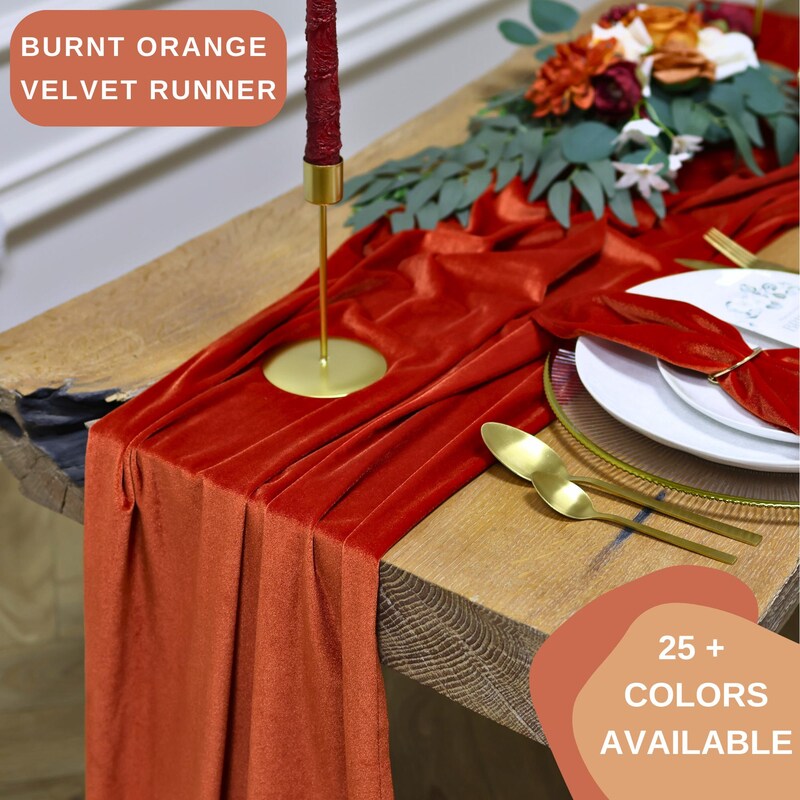 Orange Table Runner - Etsy