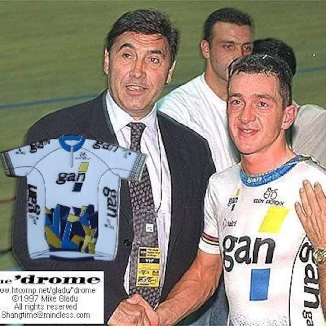 GAN Cycling Jersey Pin Badge Chris Boardman Record de l’heure du 25e ...