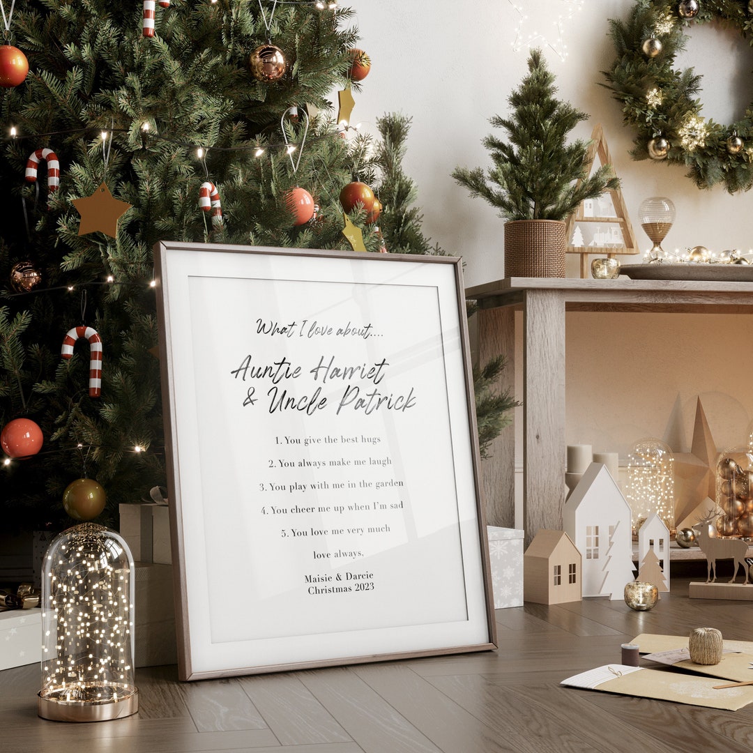 Reasons Why I Love You for Daddy Auntie Uncle Mummy Christ Present Gift ...