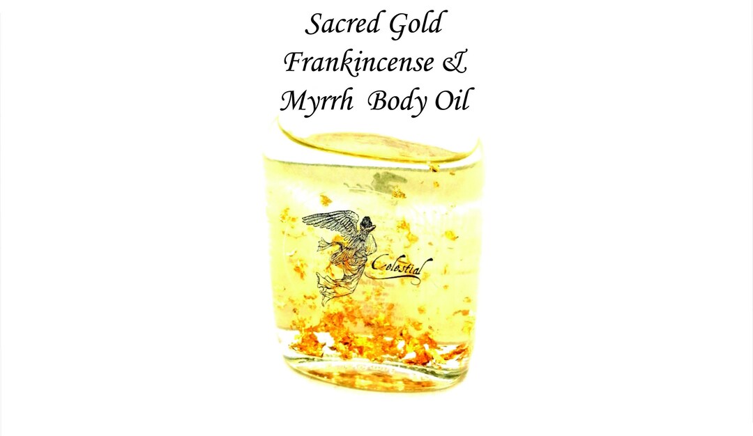 Sacred Gold, Frankincense & Myrrh - Celestial Body Oil 50ml - 100% ...