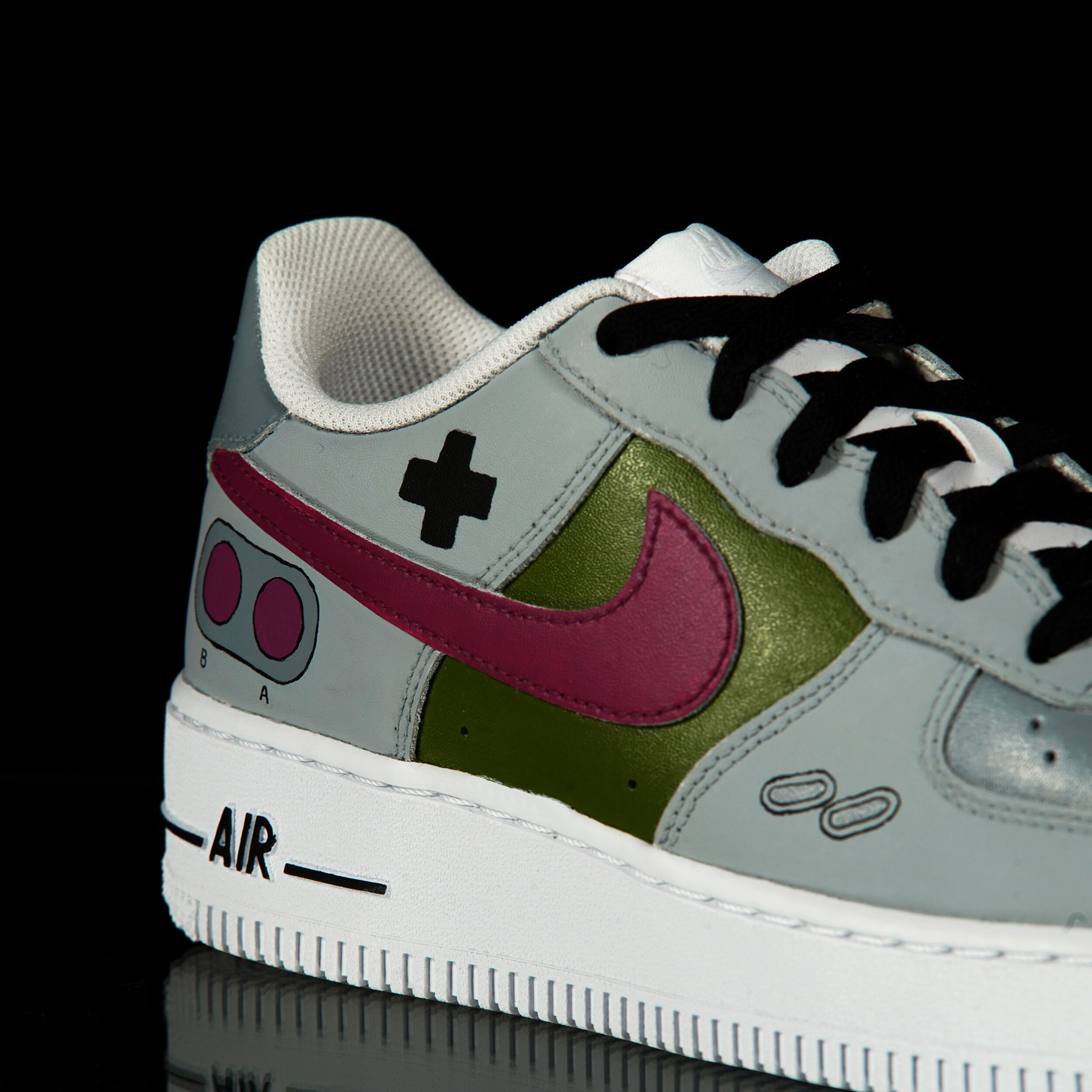 Game Boy Custom Nike Air Force 1 Nintendo AF1 Sneakers - Etsy