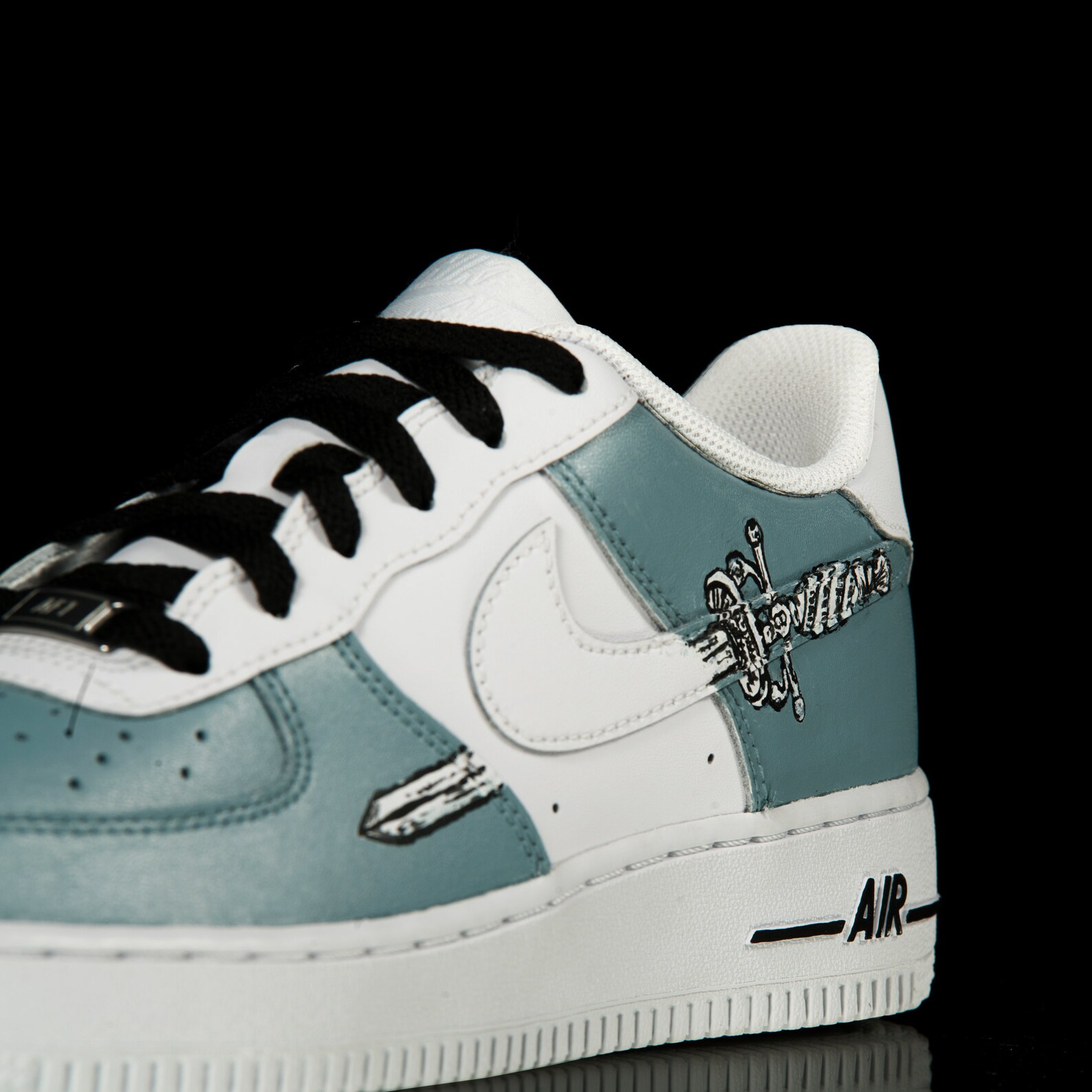 Sword Custom Nike Air Force 1 Sneakers | Etsy