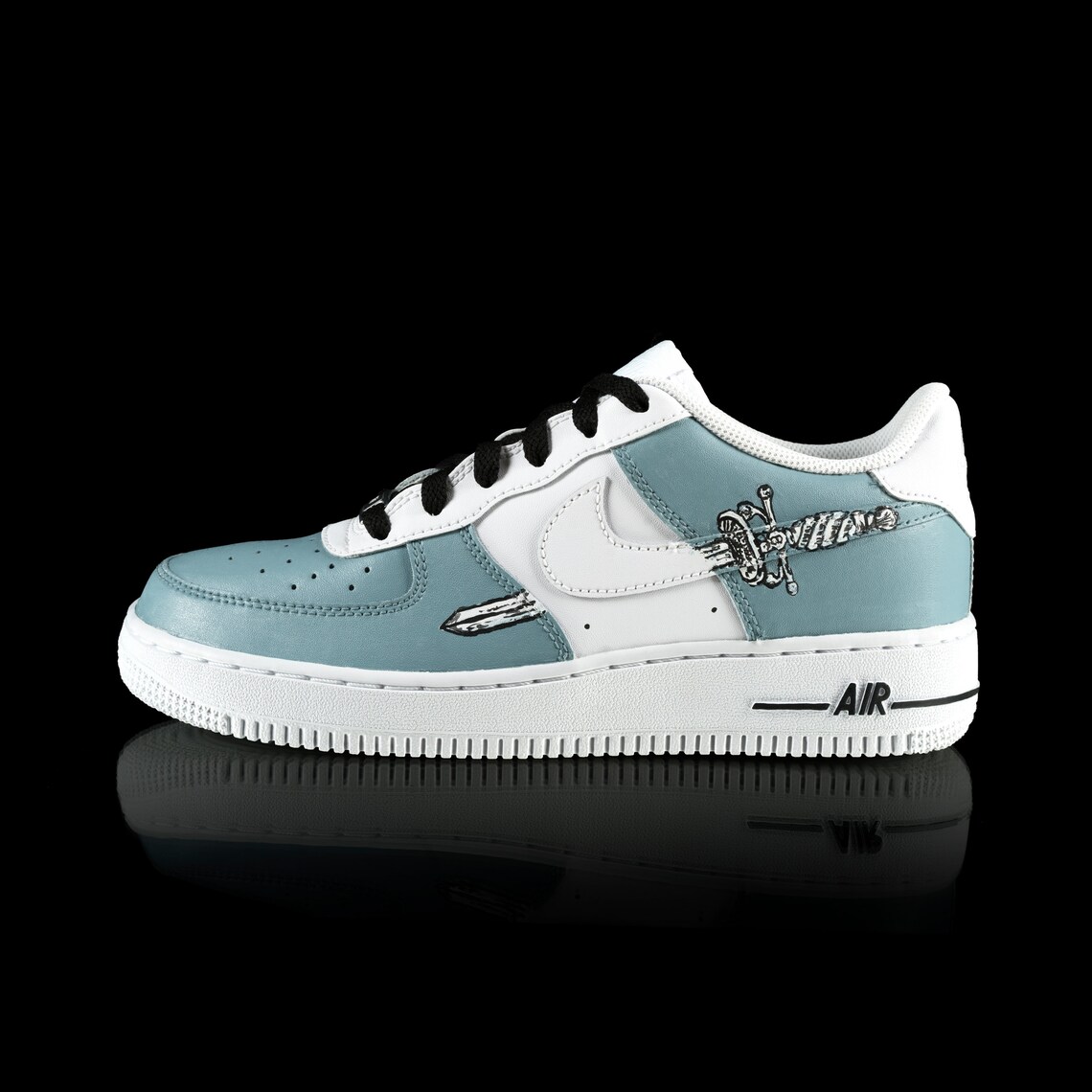 Sword Custom Nike Air Force 1 Sneakers | Etsy