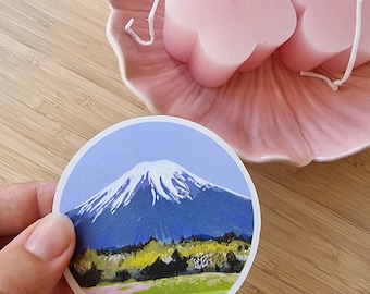 Mount Fuji Sticker Fuji Sticker Japan Sticker Japan Mount - Etsy