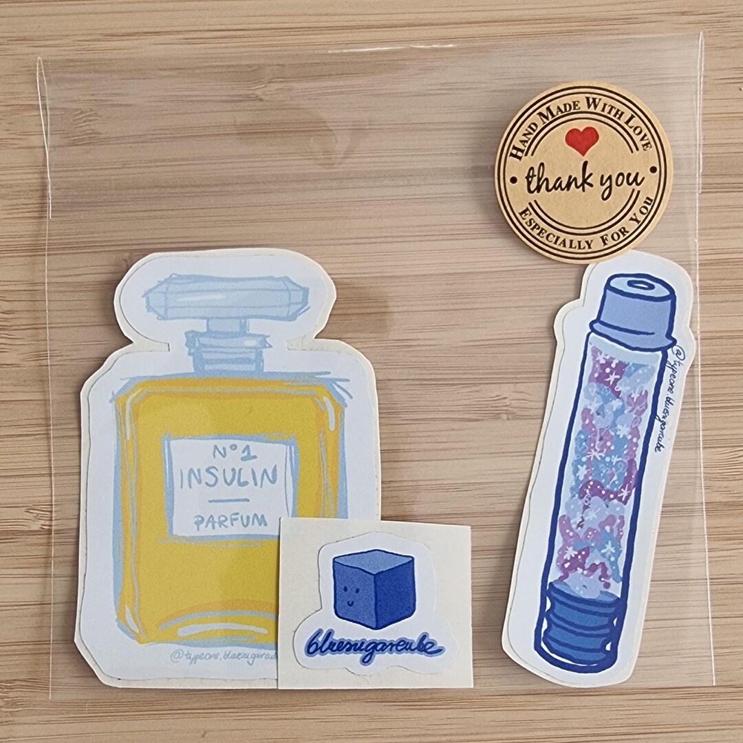 Sticker Set: Galaxy Insulin Vial & Insulin Parfum / Diabetes Sticker ...