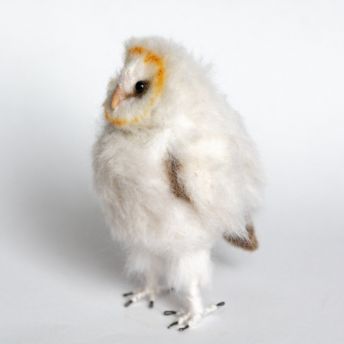 Baby Barn Owl, Needle Felted Baby Barn Owl, Needle Felted Barn Owl ...