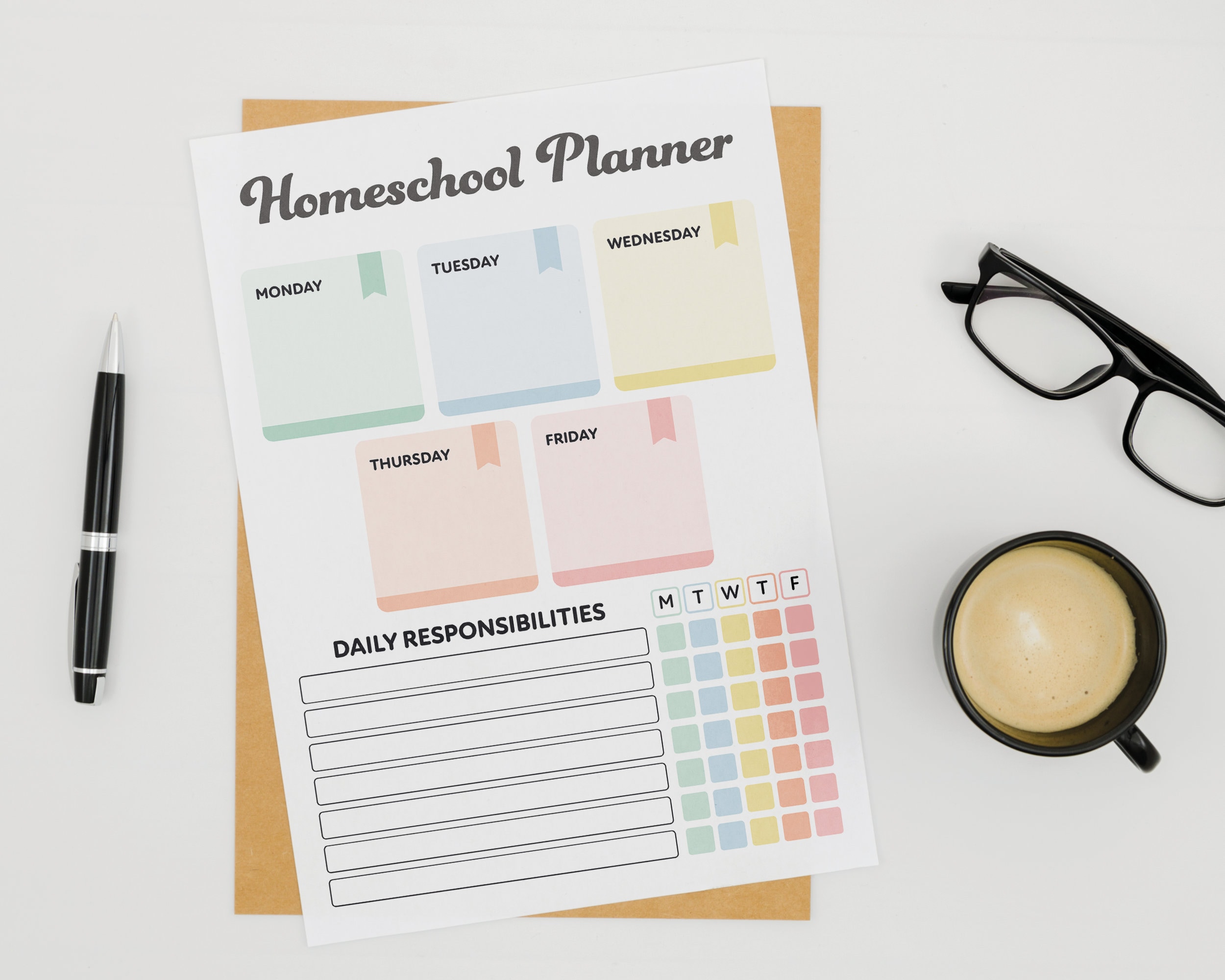 Editable Homeschool Planner Printable Homeschool Schedule - Etsy Australia