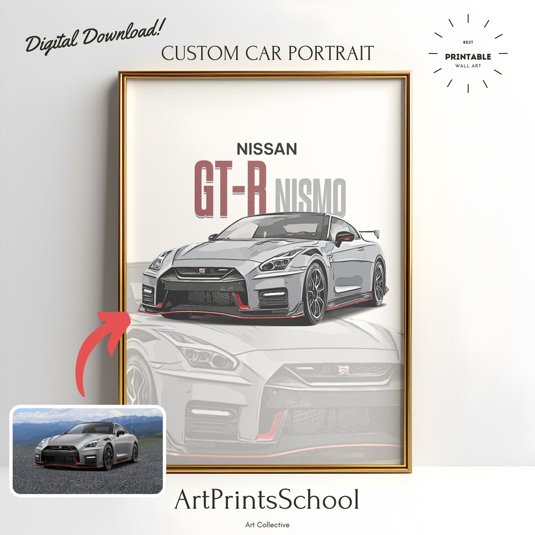 Custom Car Sketch Portrait: Personalized Car Art (digital Download) - Etsy