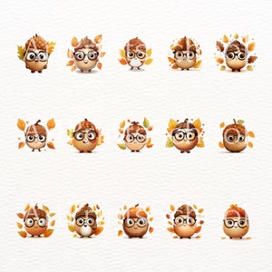 Cute Acorn Clipart, 17 Fall Acorn Clipart, Watercolor Acorn, Acorn PNG ...