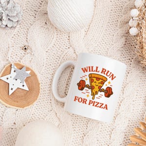 Will Run for Pizza PNG: Funny Workout Design for Runners - Etsy
