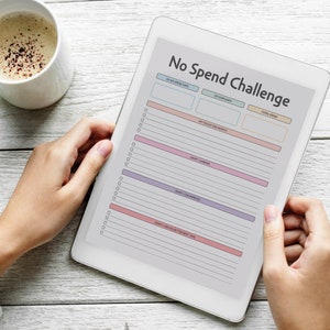 Editable No Spend Challenge, Printable, No Spending Tracker, No Spend ...