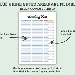 Editable Reading Log, Printable, Reading Journal, Book Log, Kids and ...