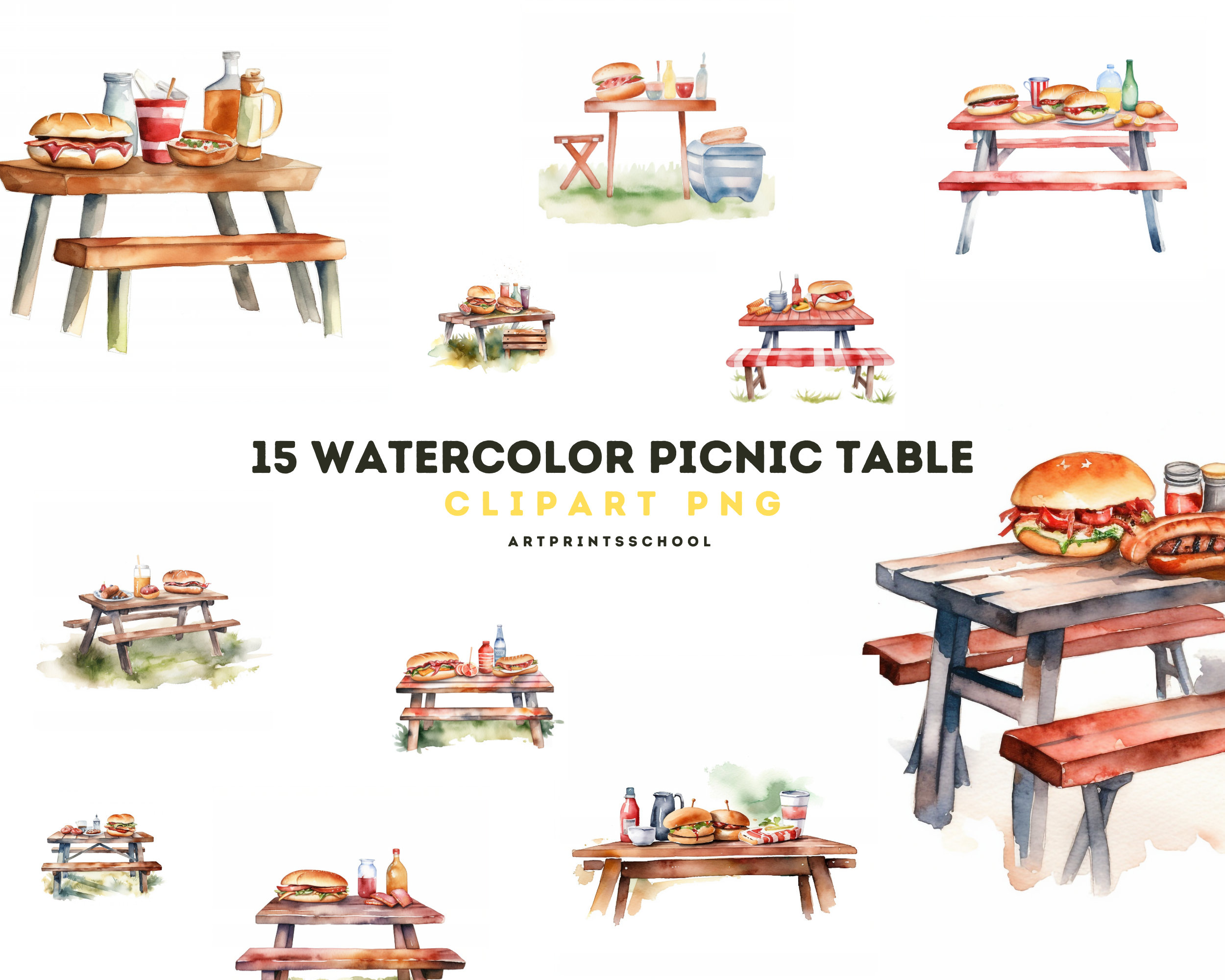 Picnic Table Clip Art