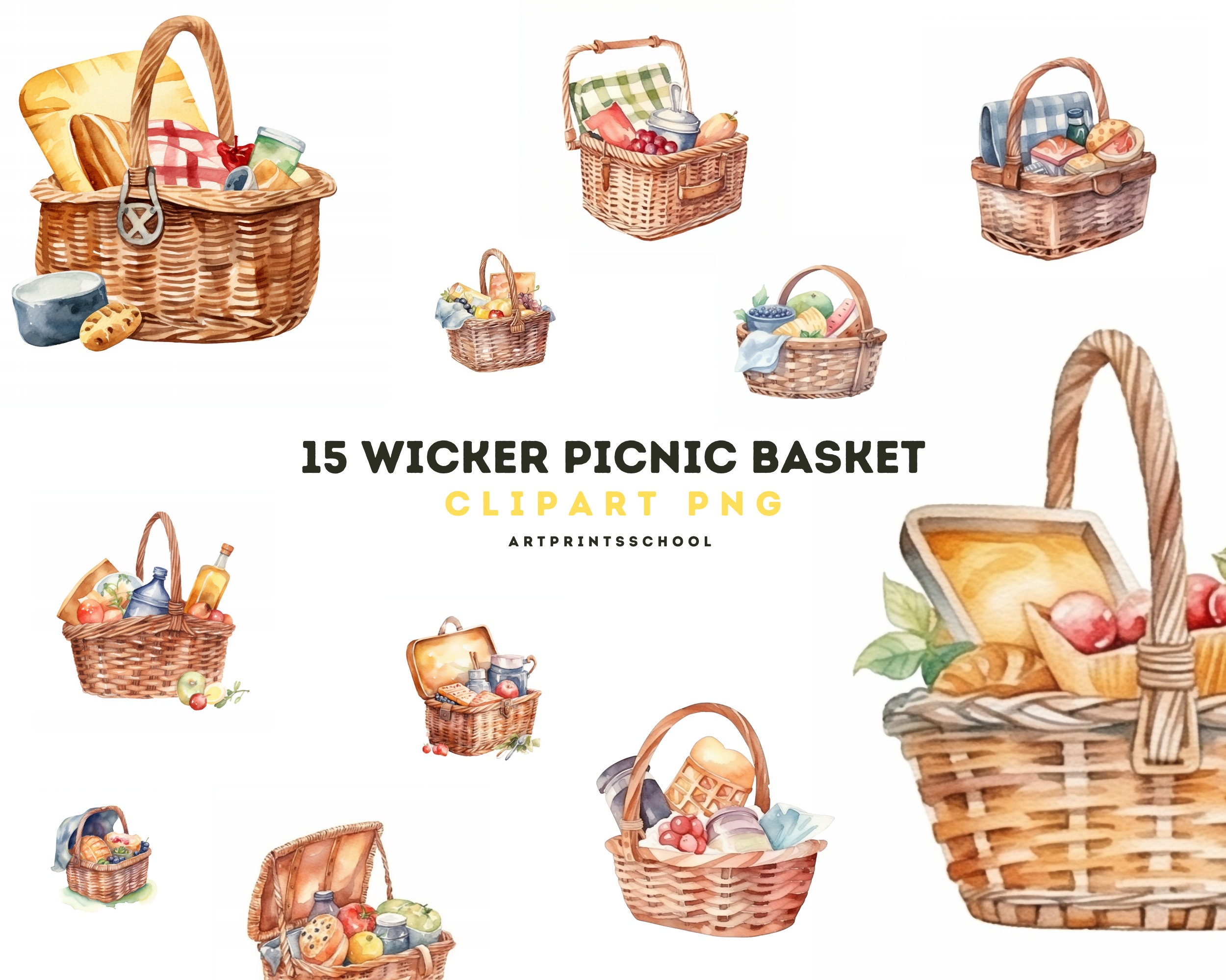 Picnic Basket Clip Art