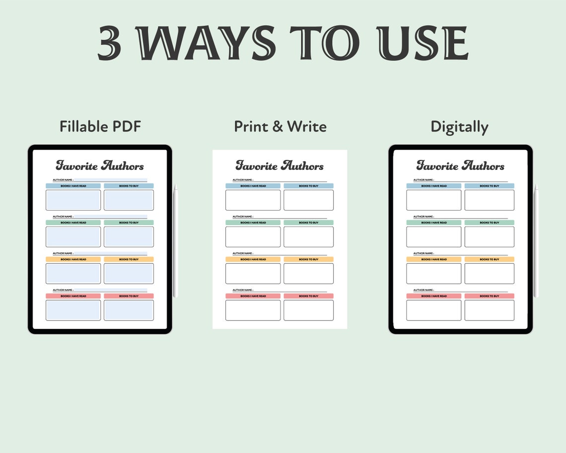 Editable Reading Journal Printable Reading Planner Reading - Etsy