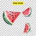 Watercolor Watermelon Clipart, Digital PNG Summer Fruit Graphics for ...