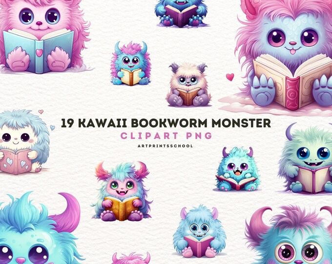 MONSTERS - Digital Clipart Set, Monsters Clip Art , Photo Booth ...