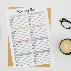 Editable Reading Log, Printable, Reading Journal, Book Log, Kids and ...