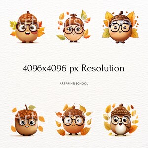 Cute Acorn Clipart, 17 Fall Acorn Clipart, Watercolor Acorn, Acorn PNG ...