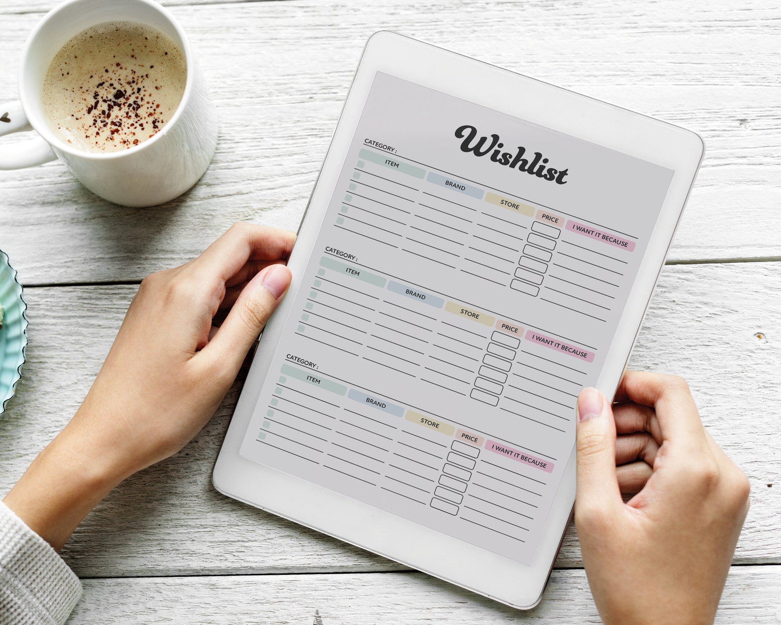 Editable Wishlist Tracker Printable: Shopping & Gift List (PDF) - Etsy