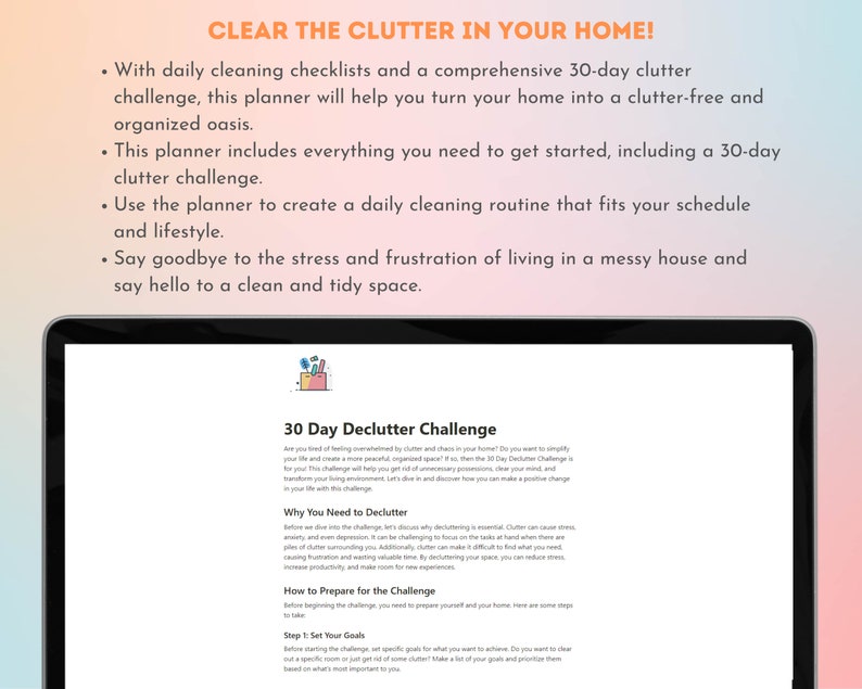 Notion Cleaning Planner Template, Chore Chart, Checklist (digital ...